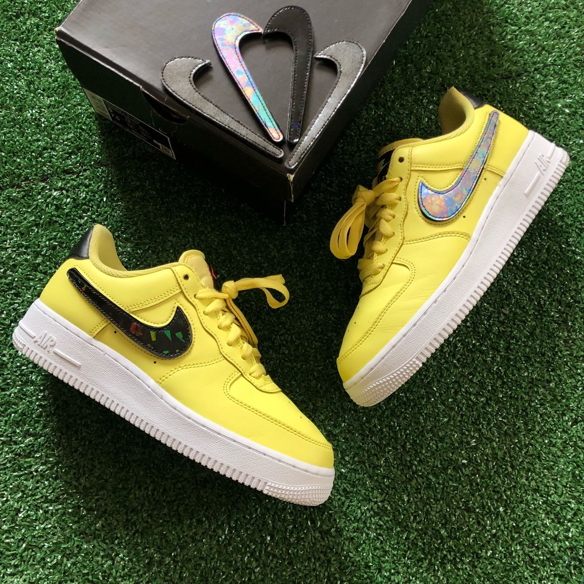 Nike Air Force 1 Low Swoosh Pack Yellow Pulse Af1 | Tênis Feminino Nike ...