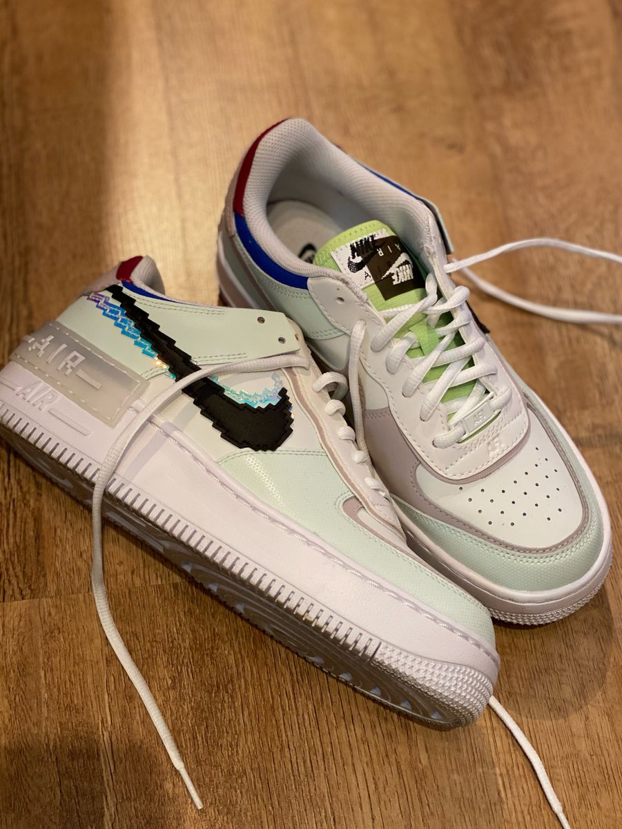Nike Air Force 1 Shadow Pixel | Tênis Feminino Nike Usado 60814850 | enjoei