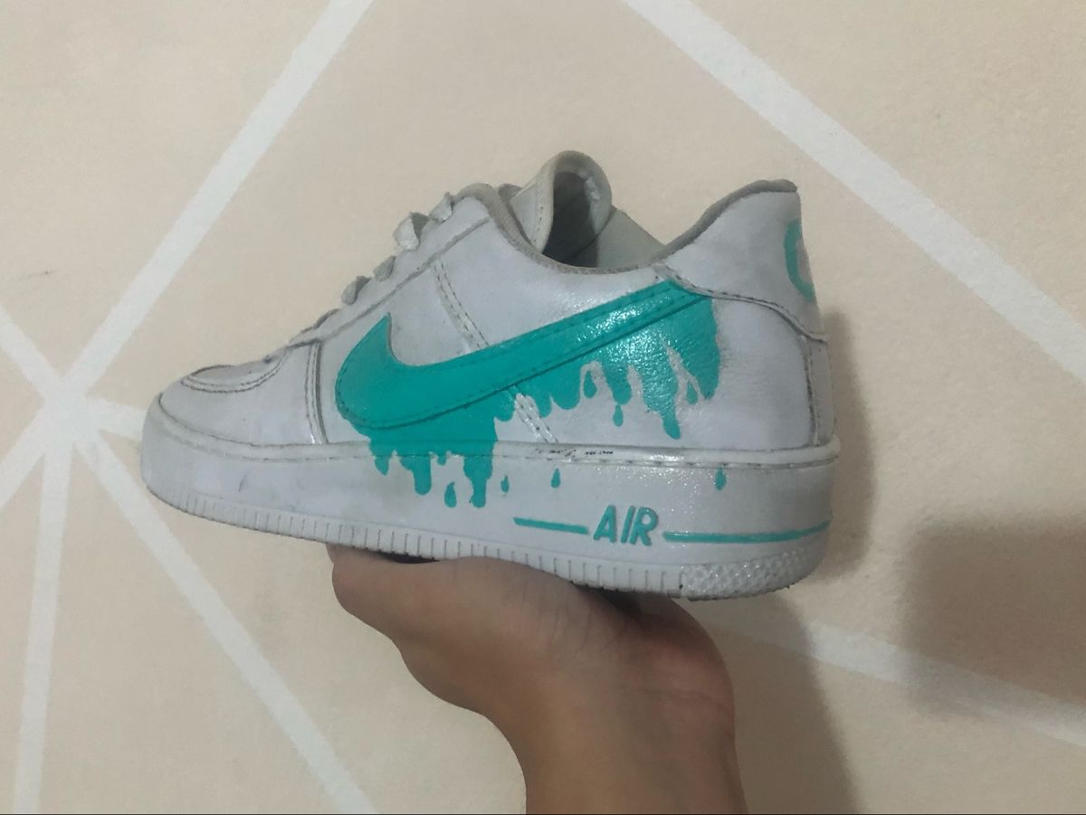 Nike Air Force Drip Custom | Tênis Masculino Nike Usado 74335552 | enjoei