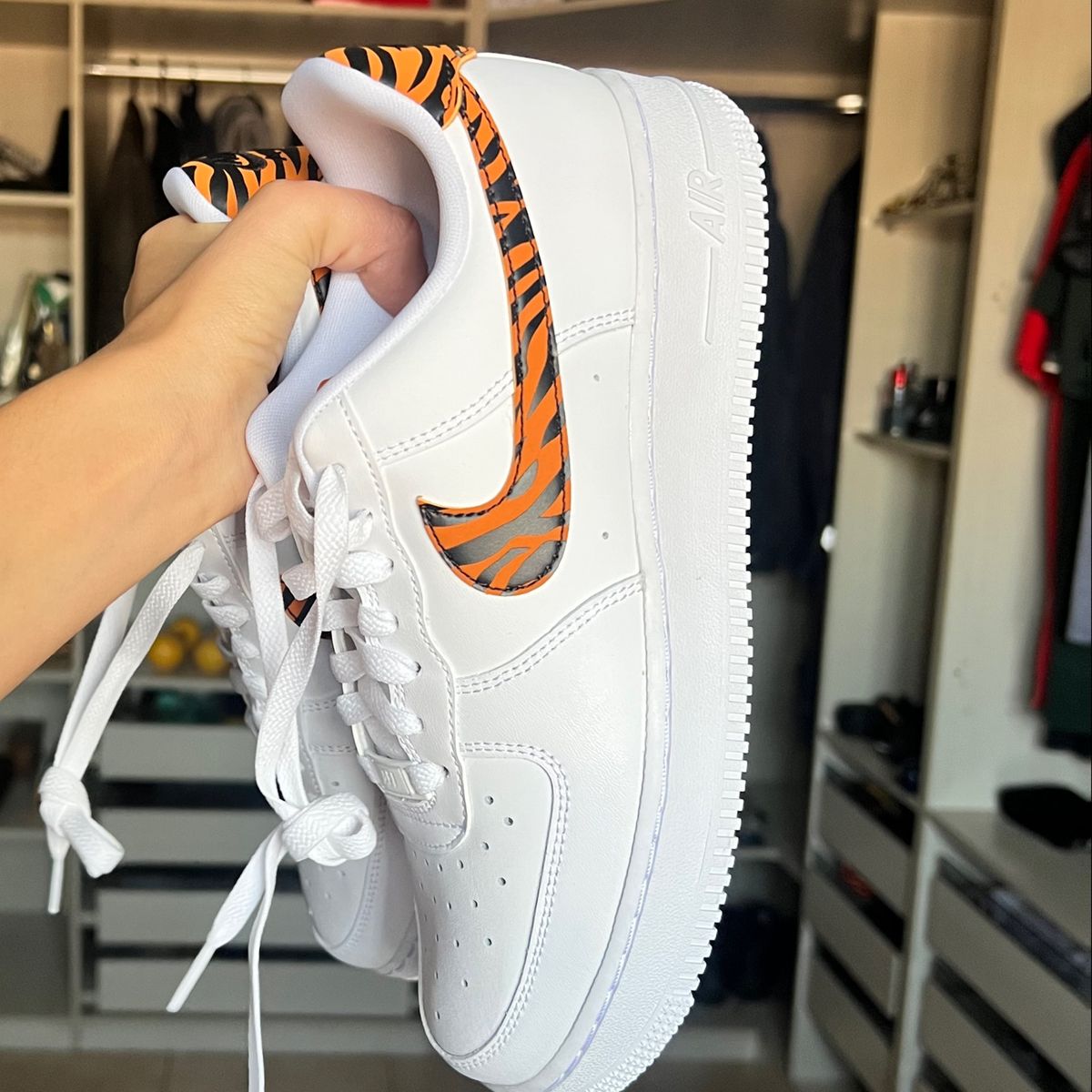 Nike Air Force Tigre Tiger Animal Print Estampa | Tênis Feminino Nike ...