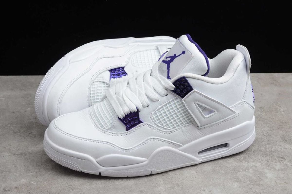 Nike Air Jordan 4 Retro Metallic Roxo Original Leia O Anúncio | Tênis ...