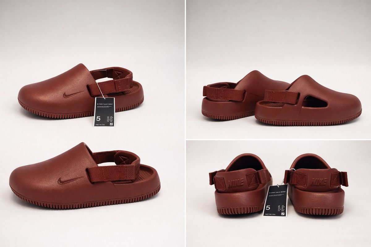 Nike Calm Mule Red Sepia | Sapato Feminino Nike Nunca Usado 135033346 ...