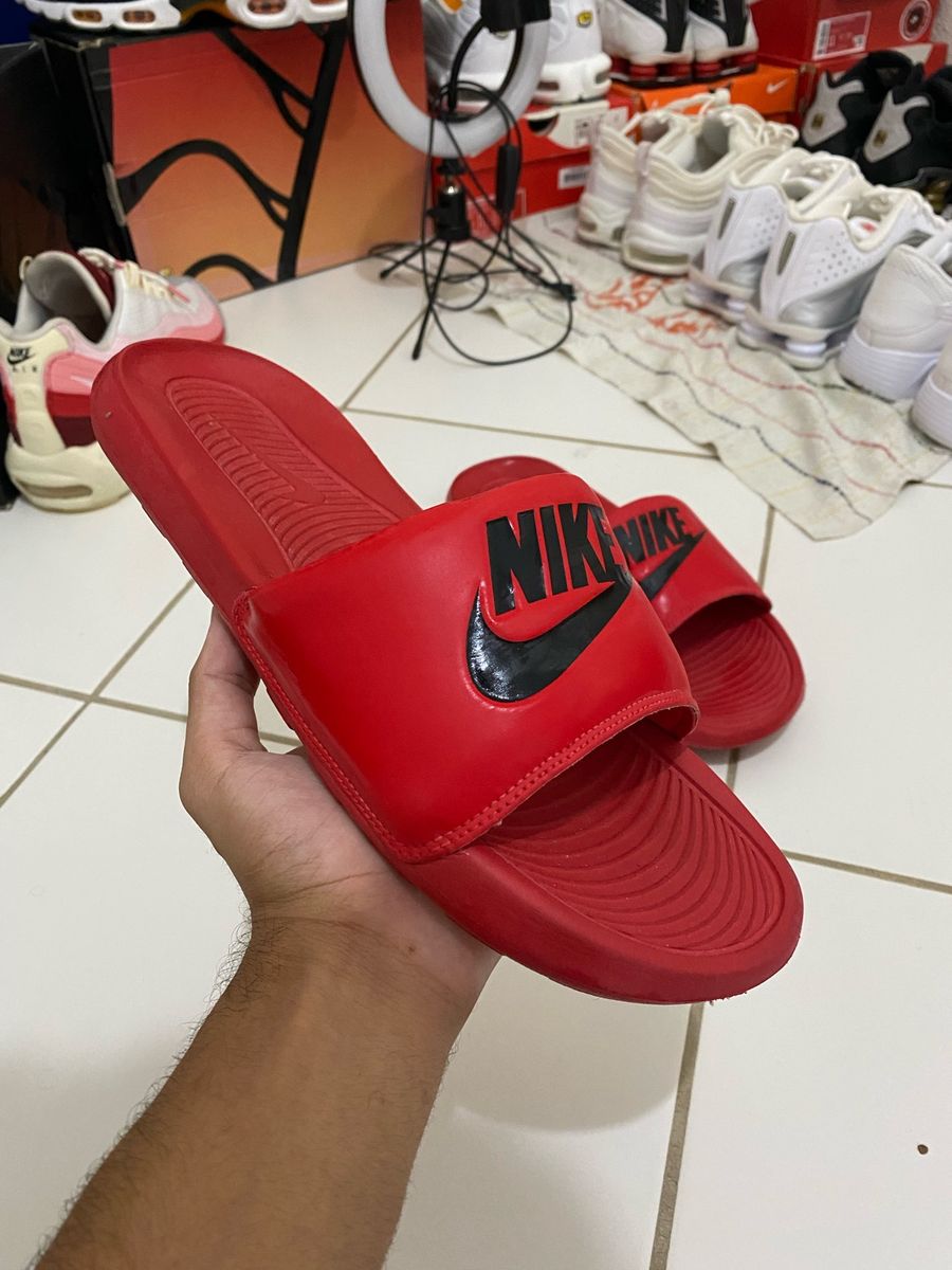 Nike Chinelo One Victory Vermelha Original | Sandália Masculina Nike ...
