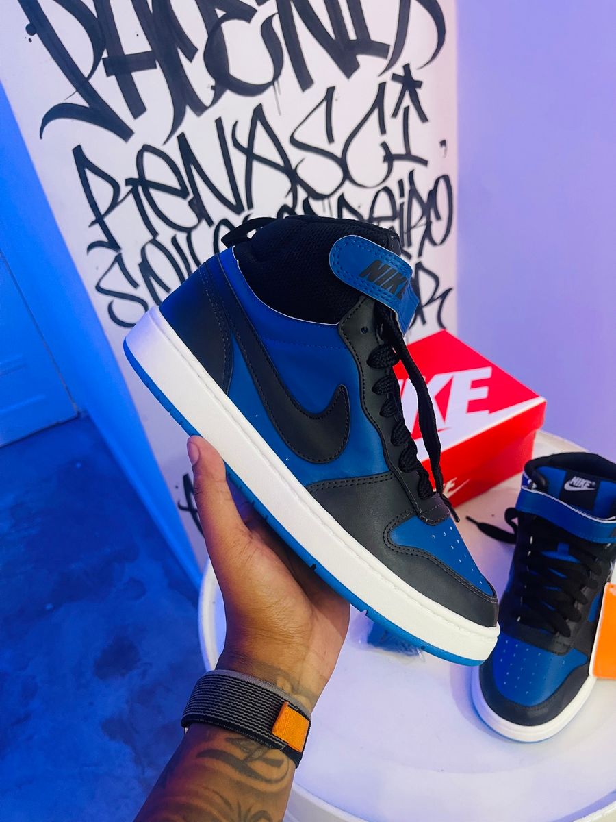 Nike Court Vision Borough Mid Azul | Tênis Masculino Nike Nunca Usado ...