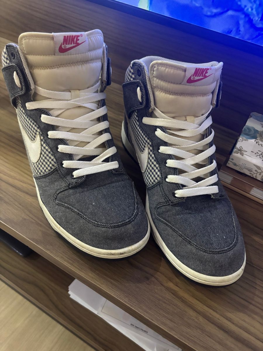 Nike Dunk High - Denim Gingham | Tênis Masculino Nike Usado 119662908 ...