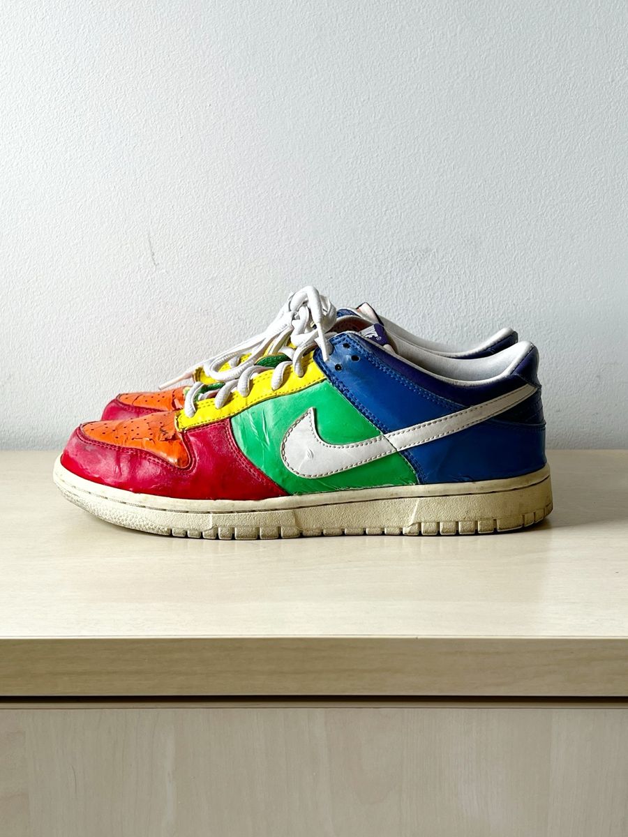 Nike Dunk Low Colorido | Tênis Masculino Nike Usado 92219804 | enjoei