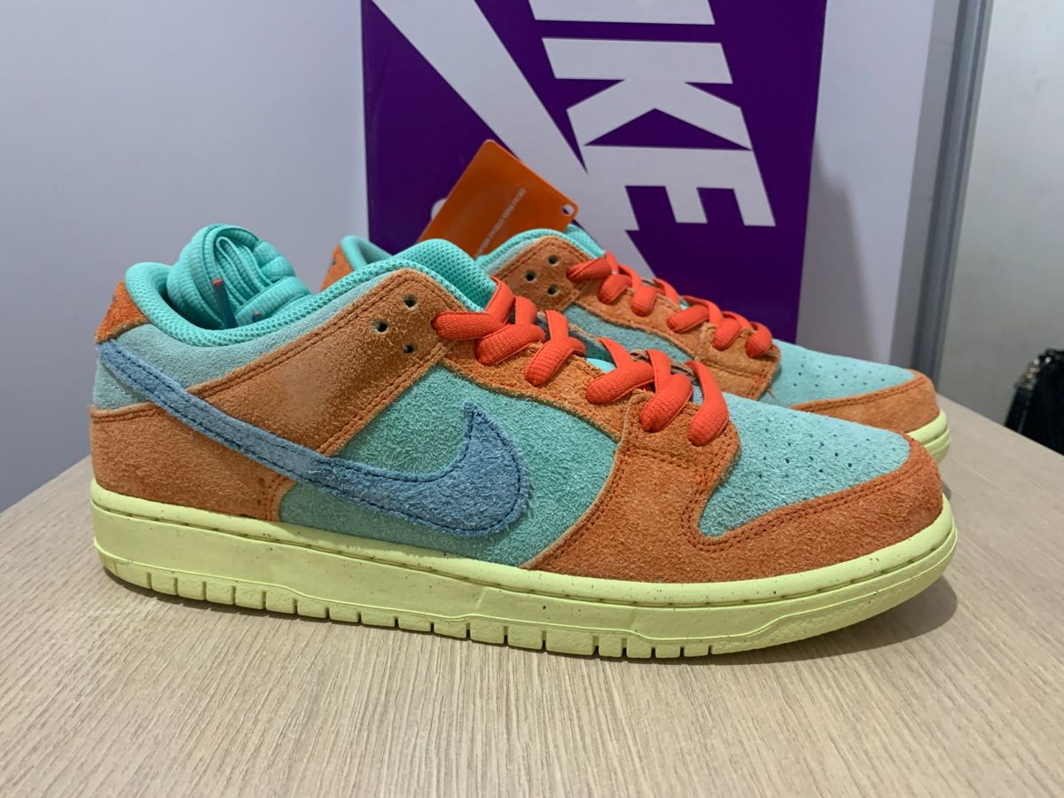 Nike Sb Dunk Low Pro Orange Emerald Rise | Tênis Masculino Nike Nunca ...