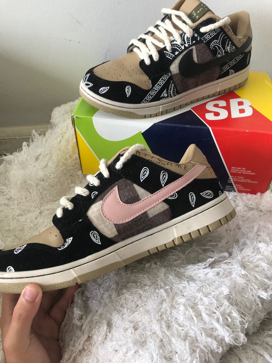 Nike Sb Dunk Low Travis Scott (42,43) | Tênis Masculino Nike Usado ...