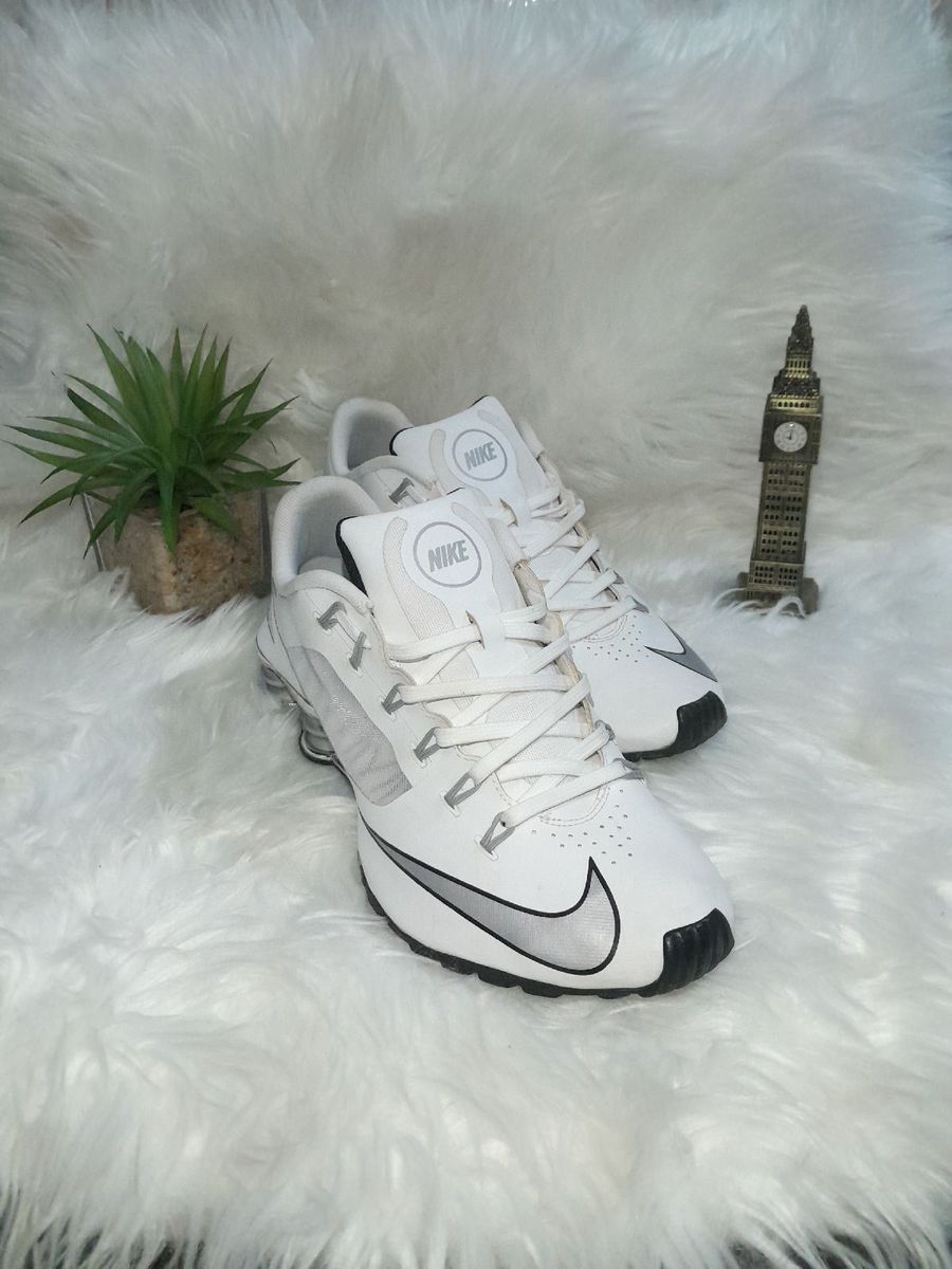 Nike Shox 4 Molas Branco e Prata | Tênis Masculino Nike Usado 94984110 ...