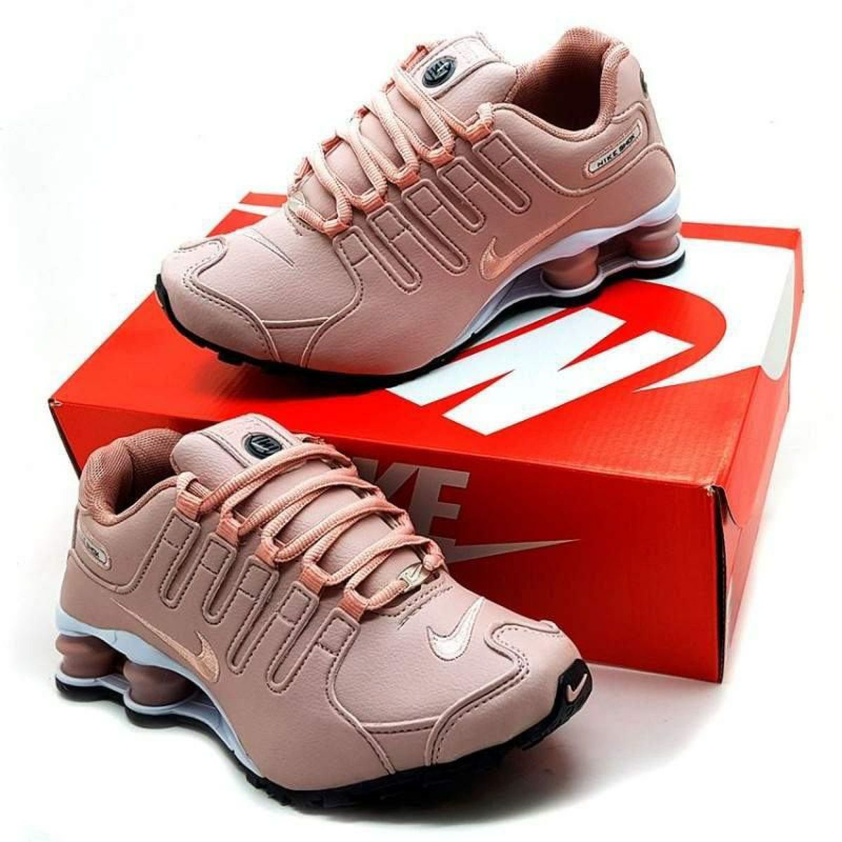 Nike Shox Rosa e Branco | Tênis Feminino Nike Shox Usado 45093862 | enjoei