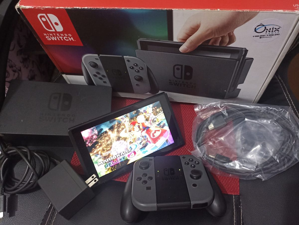 Nintendo Switch Completo e com 3 Jogos (perfeito) | Console de ...