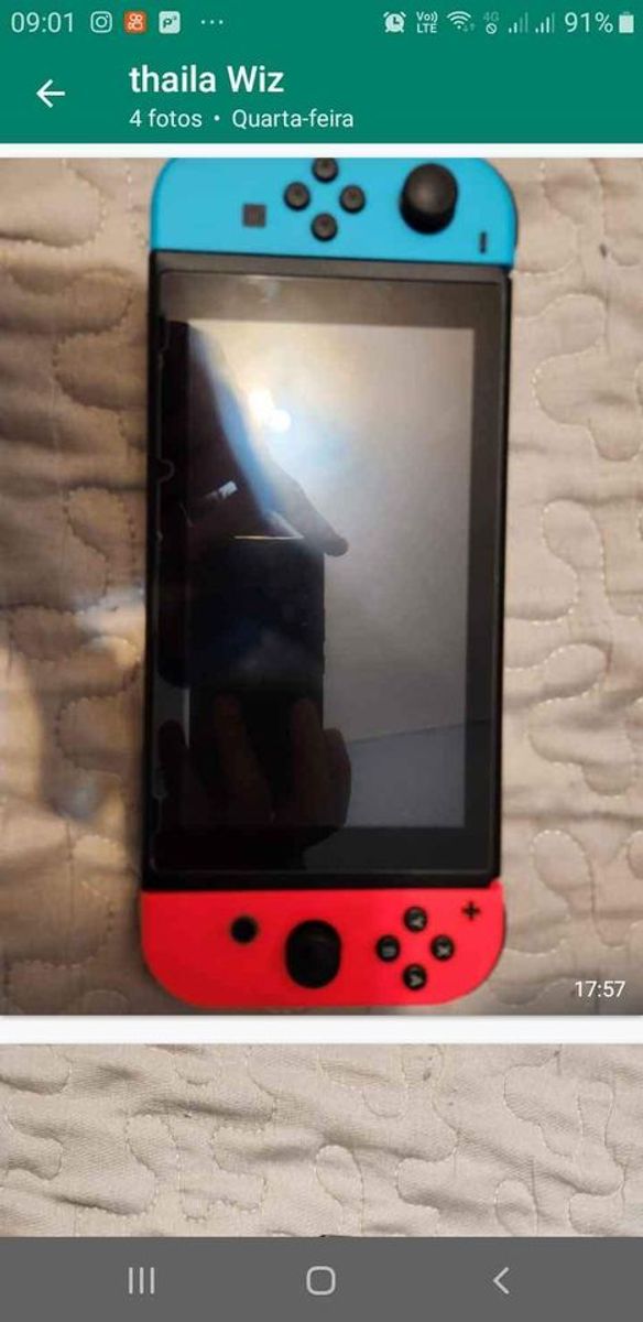 Nintendo Switch Completo Original + Um Cartao Microsd | Console de ...