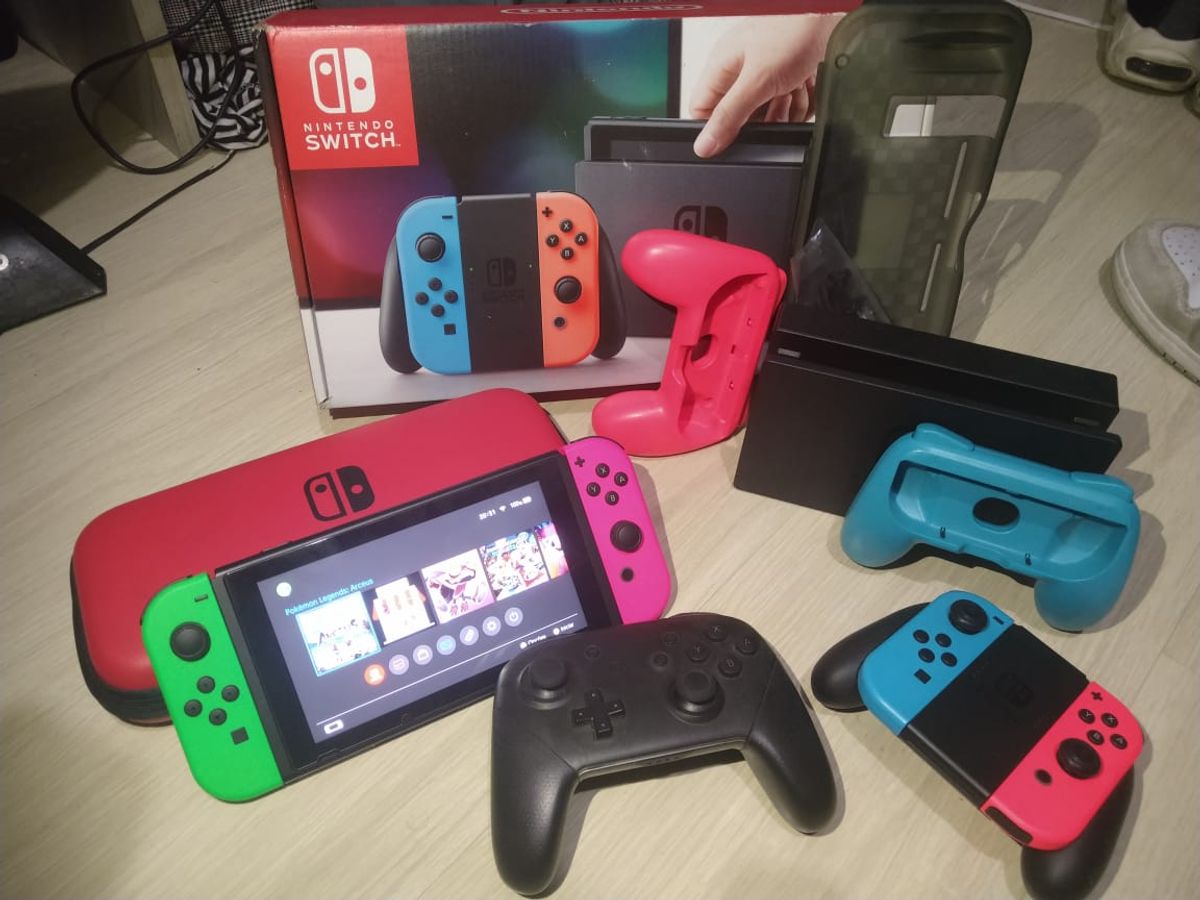 Nintendo Switch Desbloqueado | Console de Videogame Nintendo Usado ...