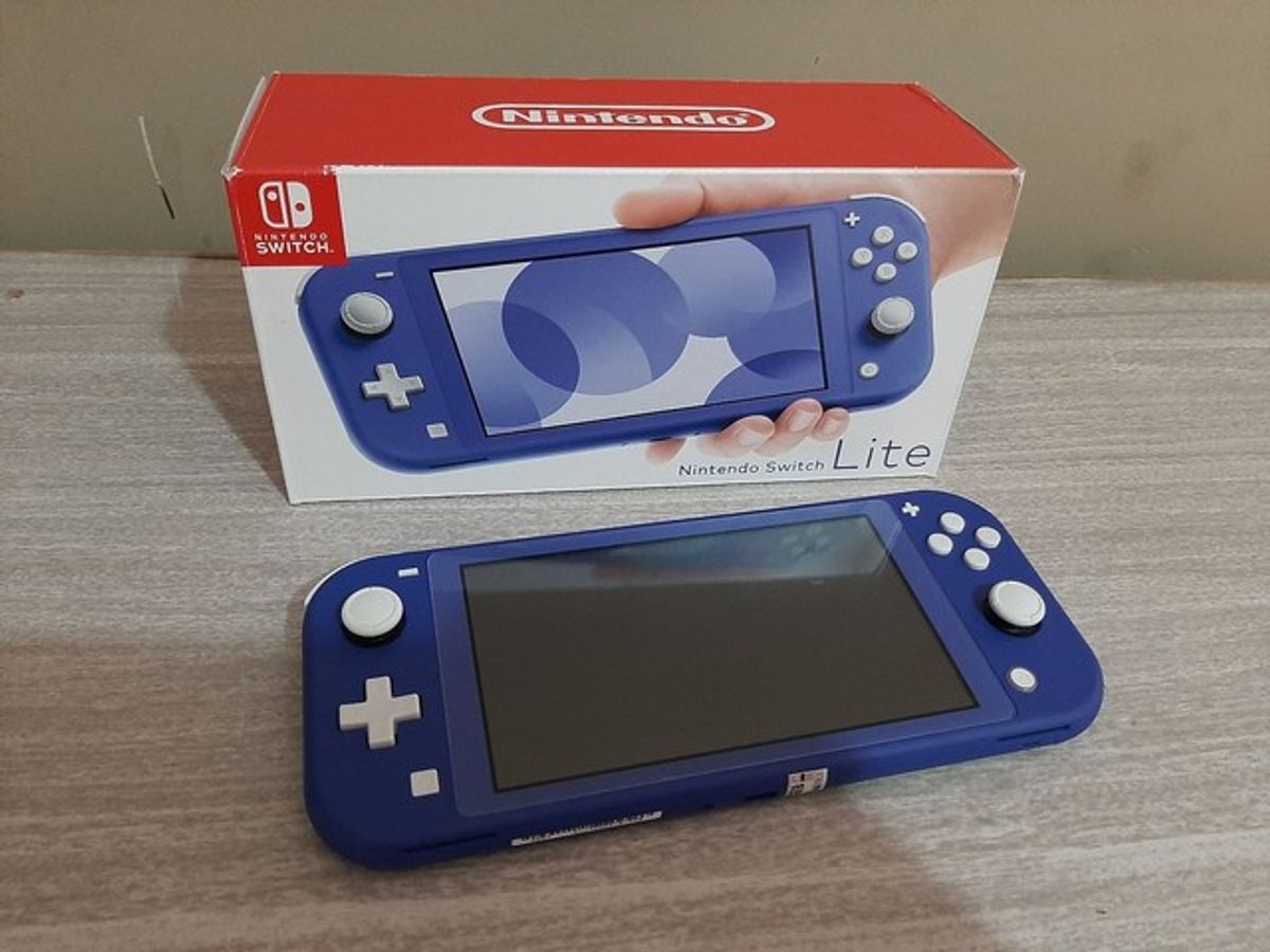 Nintendo Switch Lite Azul 32gb Novo | Console de Videogame Nintendo ...