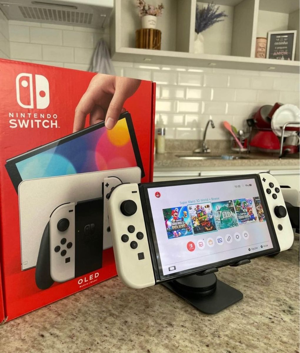 Nintendo Switch Oled Desbloqueado | Console de Videogame Nintendo Usado ...