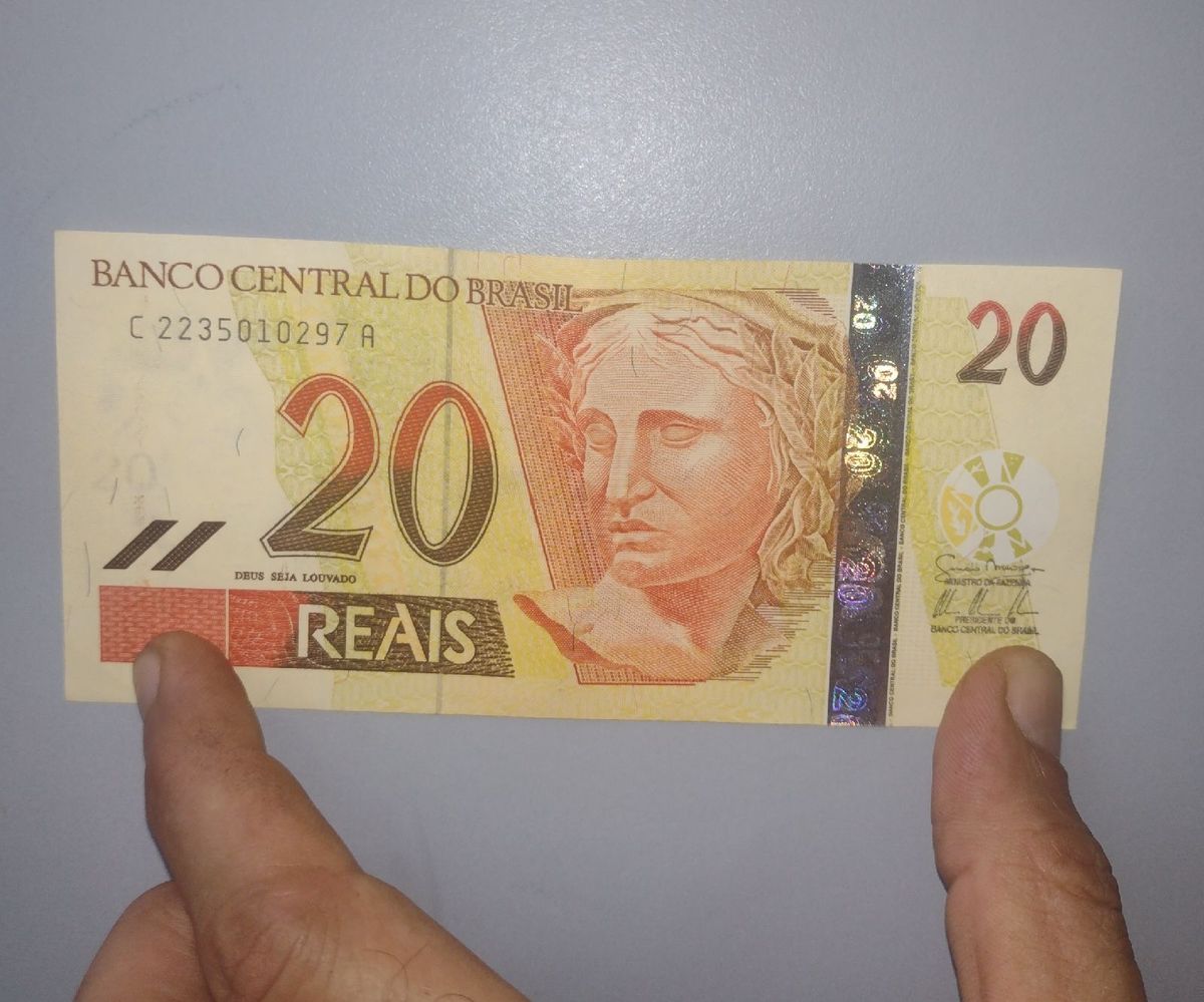 Nota 20 Real Primeira Edição Flor de Estampa | Produto Vintage e Retro ...