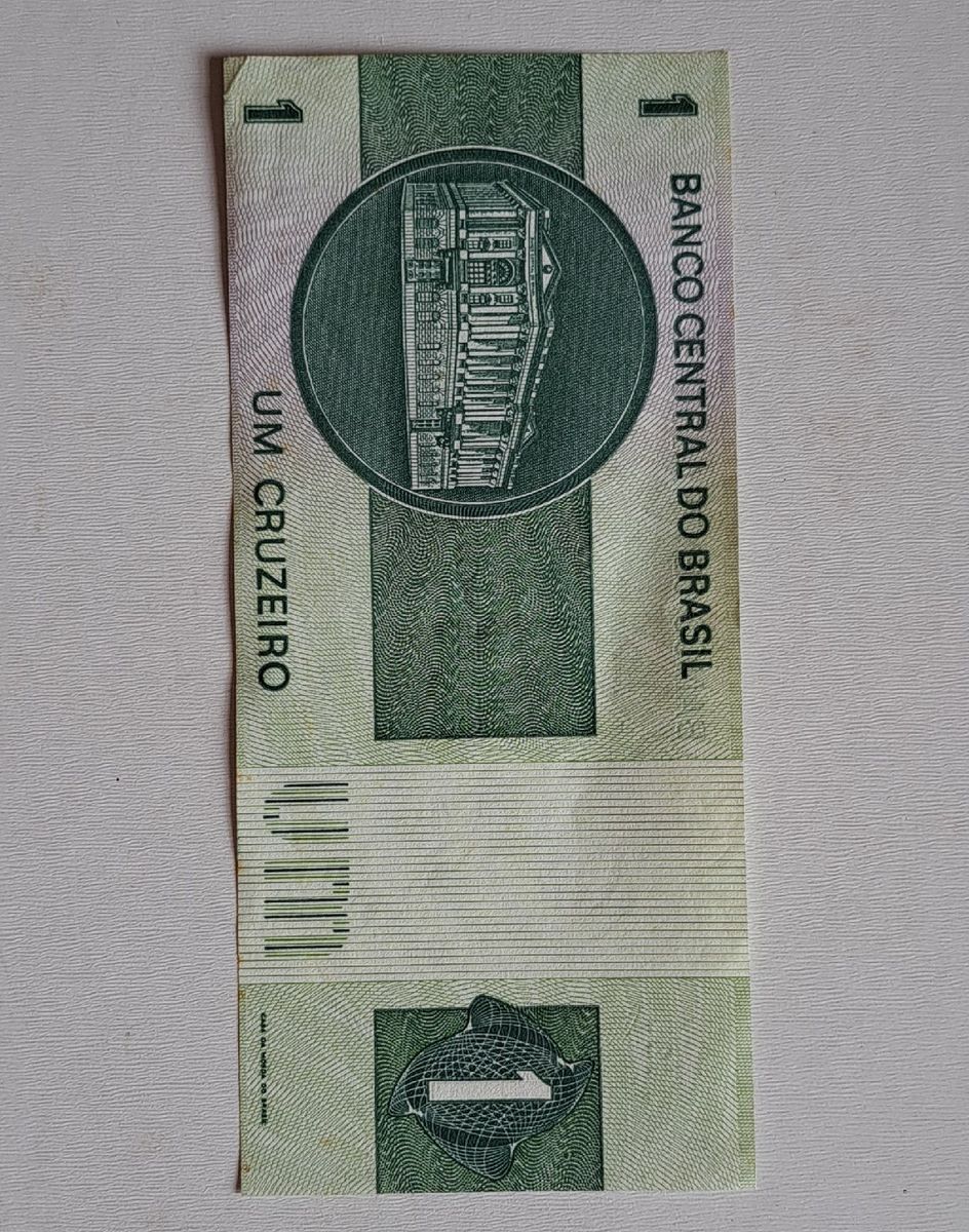 Nota Antiga de Um Cruzeiro | Produto Vintage e Retro Dinheiro Antigo ...