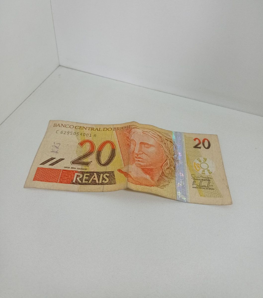 Nota Cédula de 20 Reais Modelo Antigo | Produto Vintage e Retro Real Usado 78283961 | enjoei