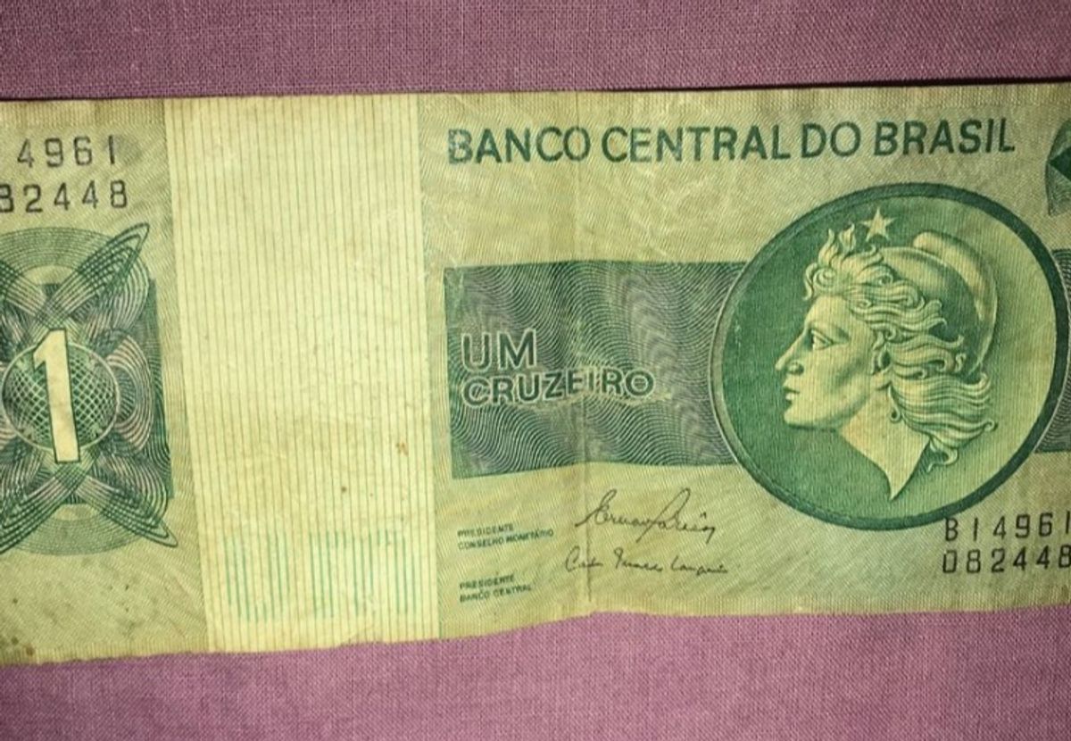 Nota de 1 Cruzeiro | Produto Vintage e Retro Cruzeiro Usado 45686128 ...