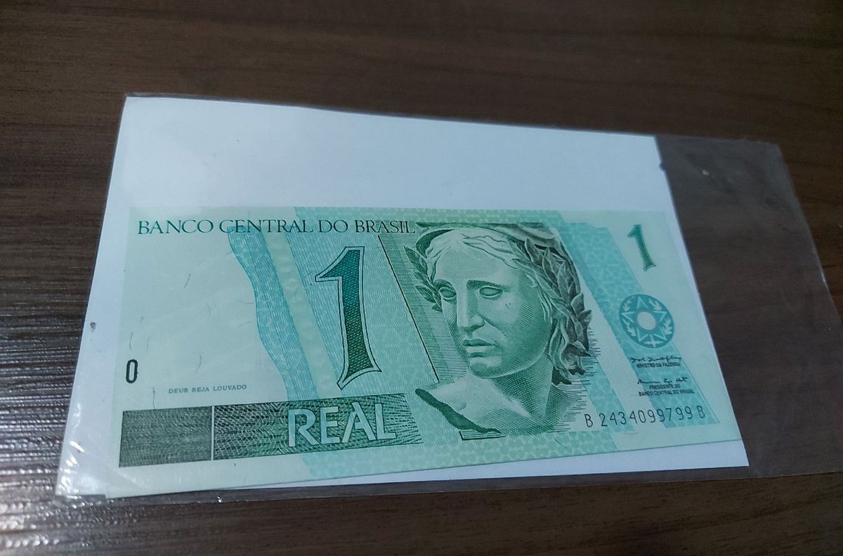 Nota de 1 Real Original para Colecionadores | Produto Vintage e Retro ...