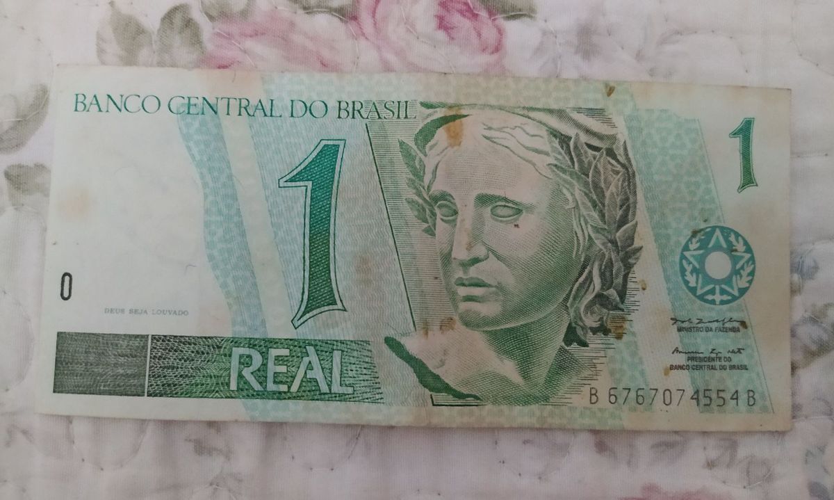 Nota de 1 Real | Item de Papelaria Usado 72980665 | enjoei