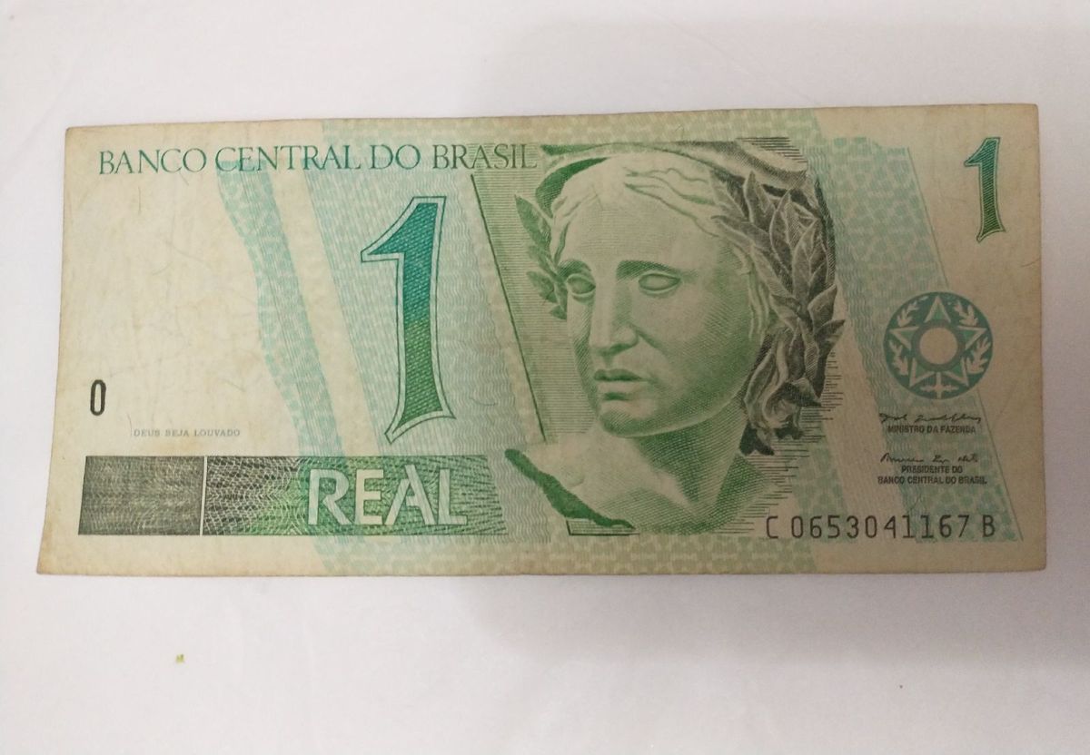 Nota de 1 Real | Produto Vintage e Retro Casa Da Moeda Usado 68131279 ...