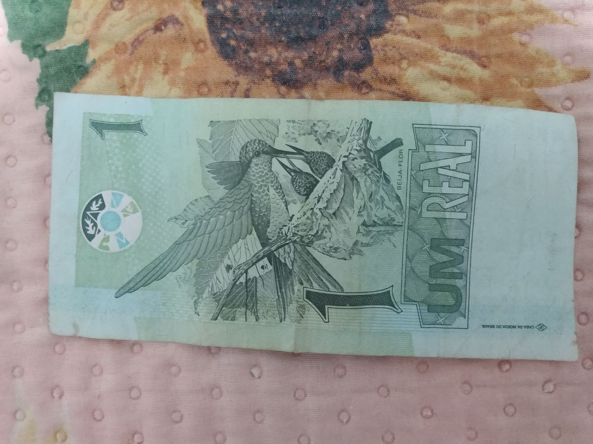 Nota de 1 Real | Item de Papelaria Cédula 1 Real Usado 87211877 | enjoei