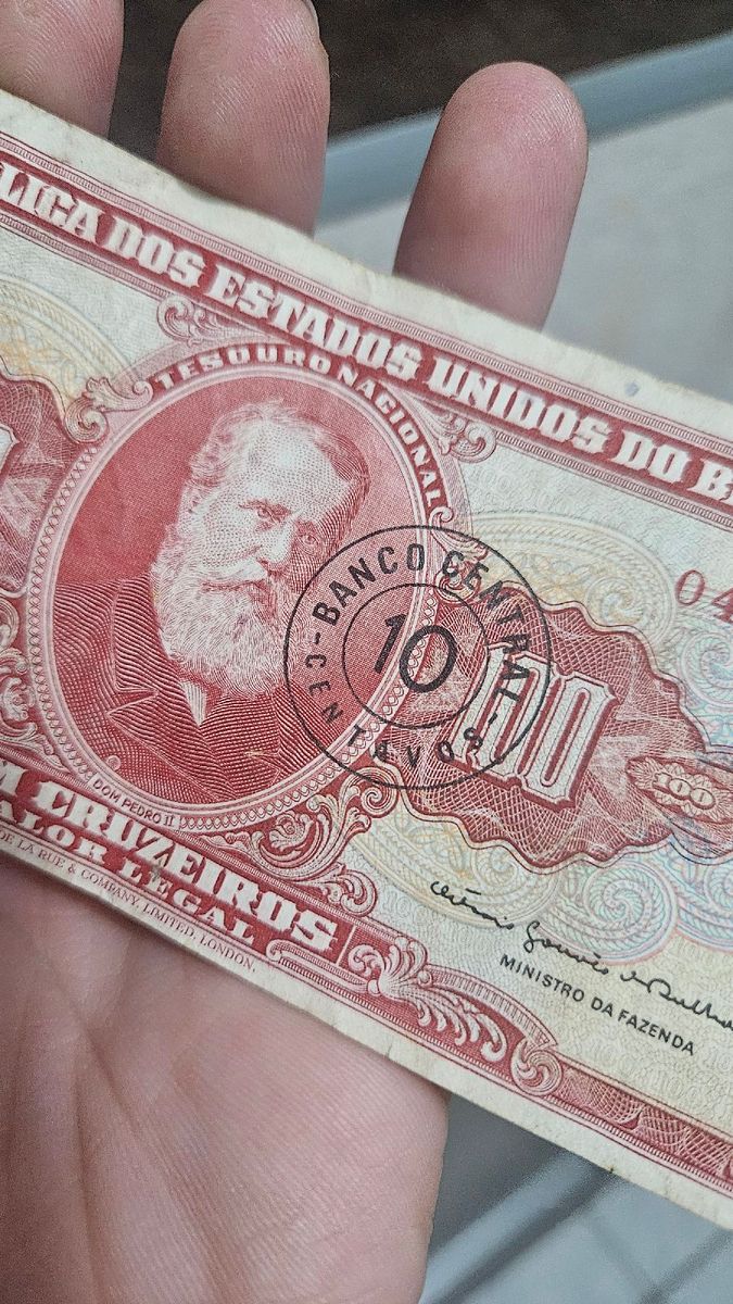 Nota de 100 Cruzeiros de 1934 Barão do Rio Branco | Produto Vintage e ...