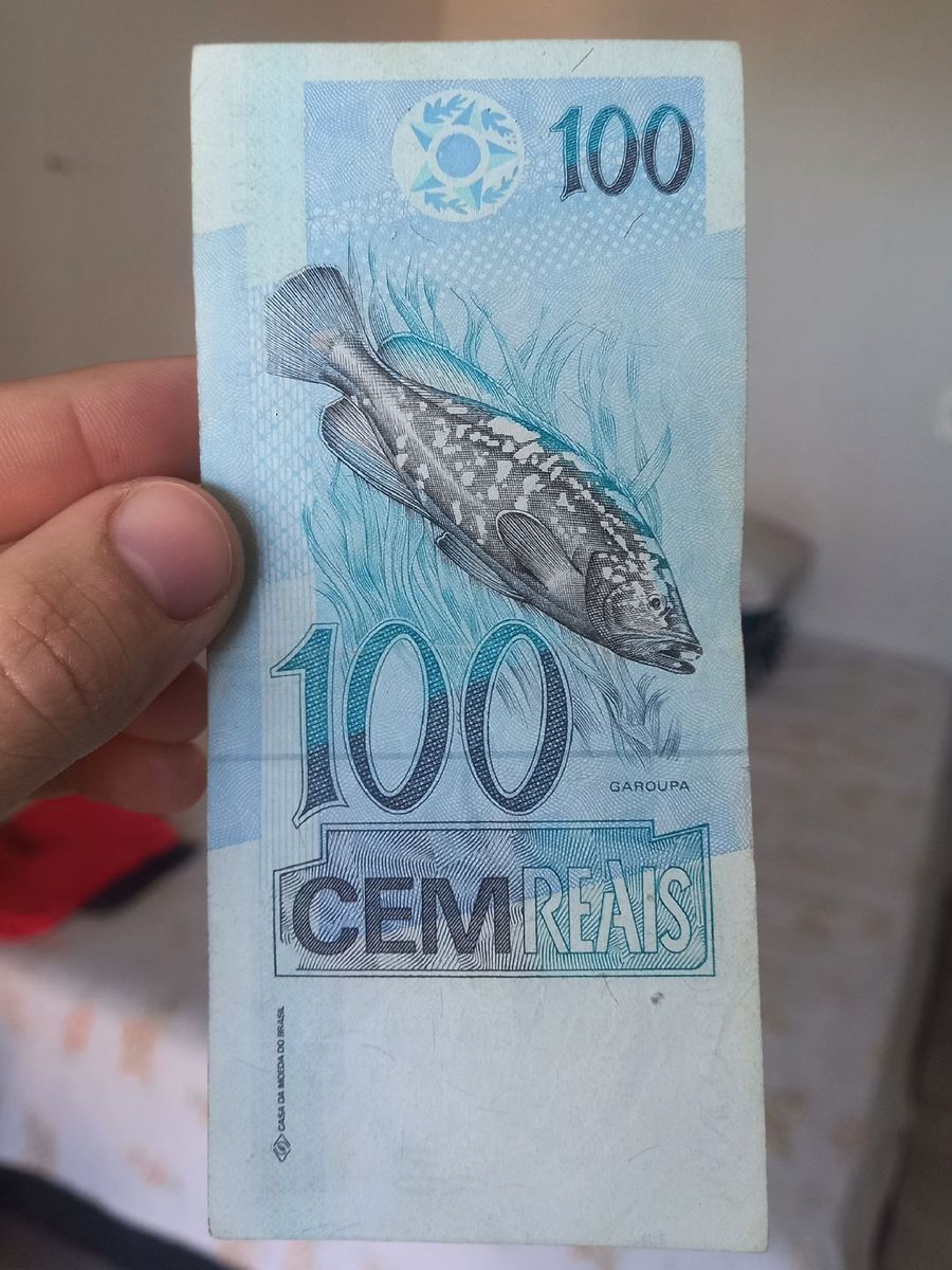 Nota de 100 Reais Antiga. Item de Colecionador. | Produto Vintage e ...