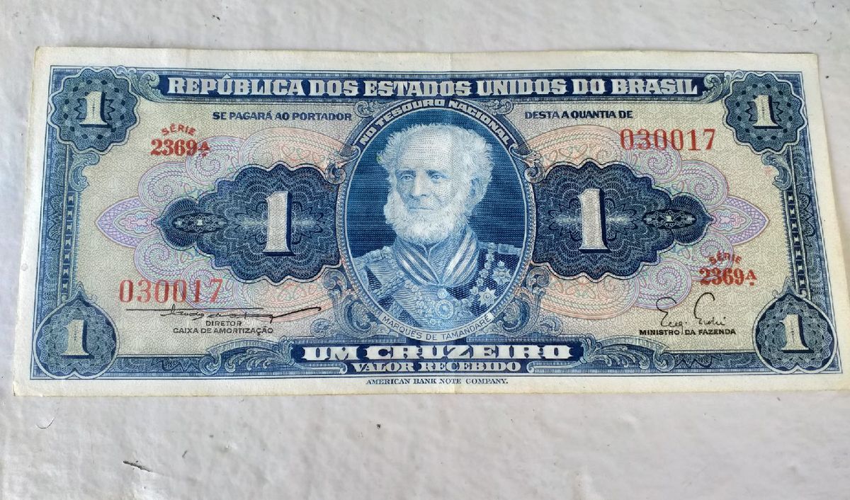 Nota de Um Cruzeiro | Produto Vintage e Retro Usado 74073410 | enjoei