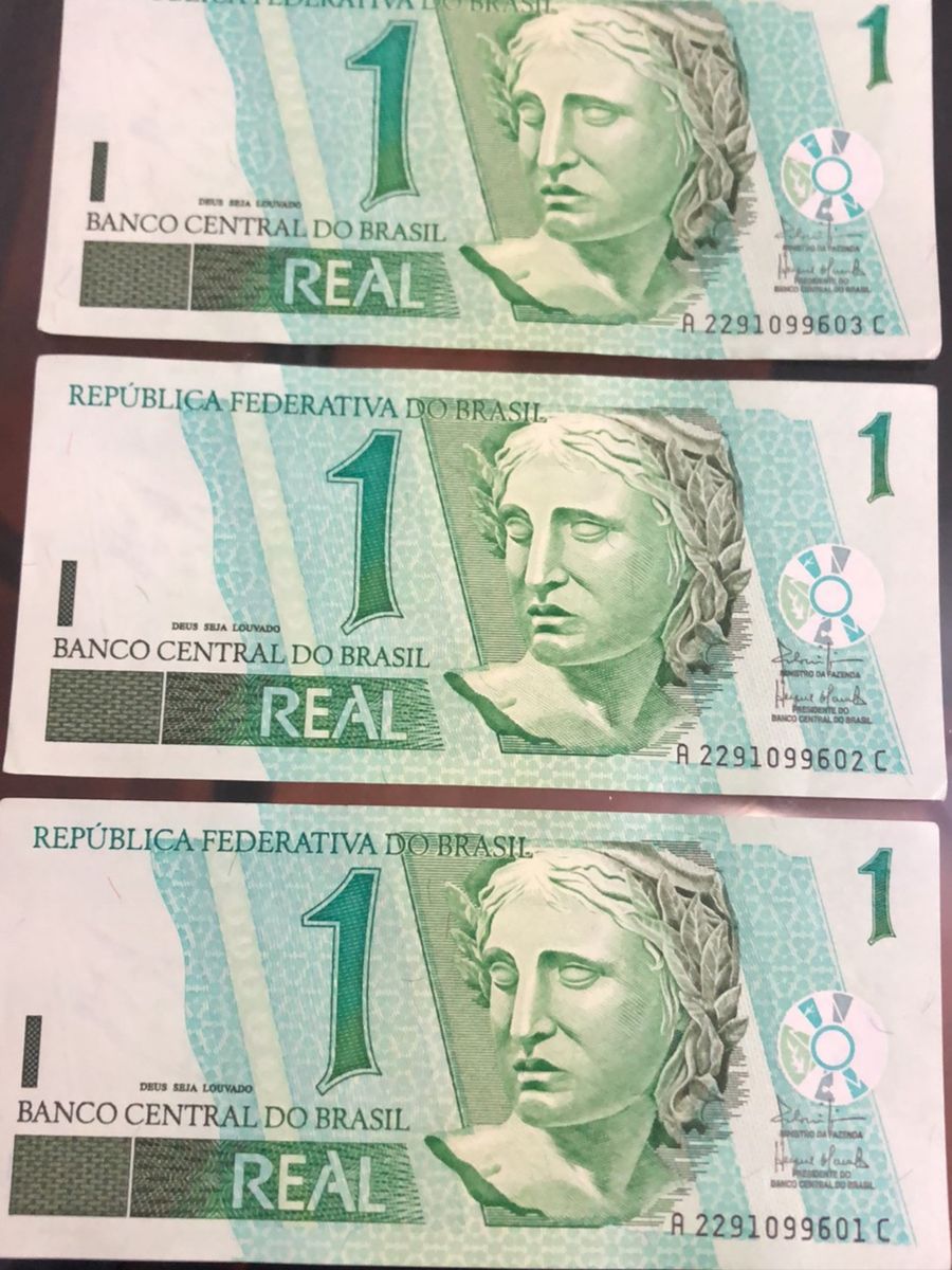 Nota de Um Real | Produto Vintage e Retro Nunca Usado 46278748 | enjoei