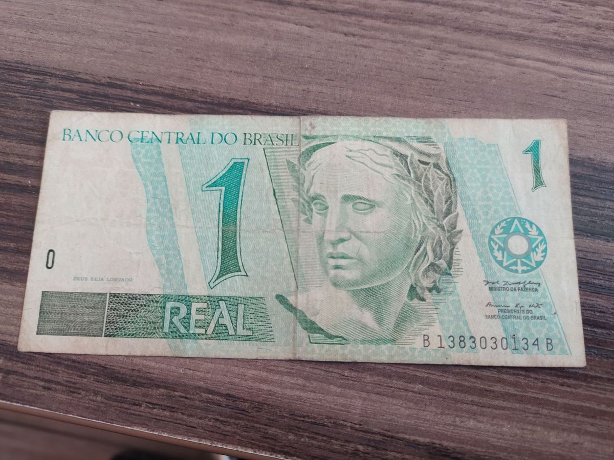 Nota de Um Real | Produto Vintage e Retro Real Usado 43062987 | enjoei