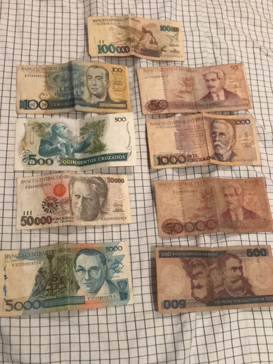 Notas Antigas Cruzados, Cruzeiros | Produto Vintage e Retro Usado ...