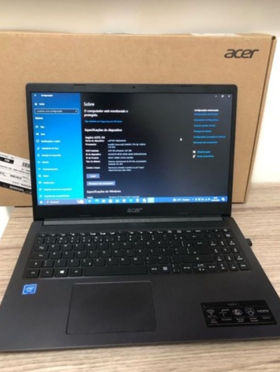Notebook A315-58-573p Novo | Computador Notebook Acre Nunca Usado ...