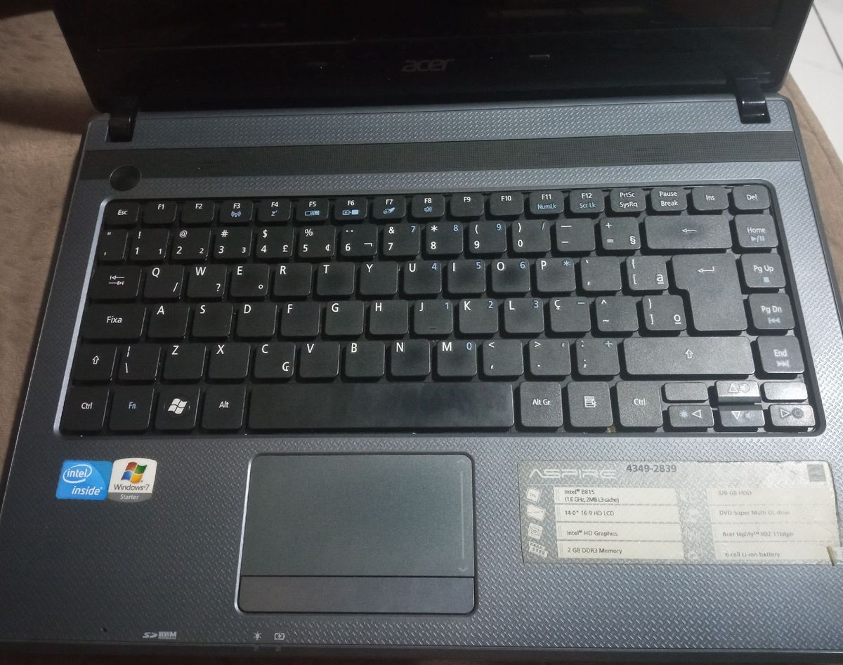 Notebook Acer Aspire 14' | Computador Notebook Acer Aspire Usado ...