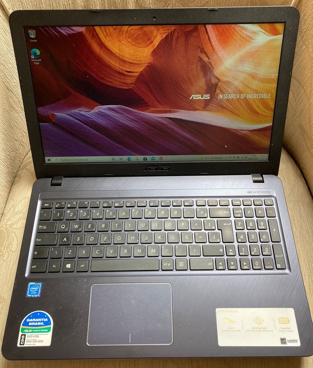 Notebook Asus com Ssd 240gb | Computador Notebook Asus Usado 63935614 ...