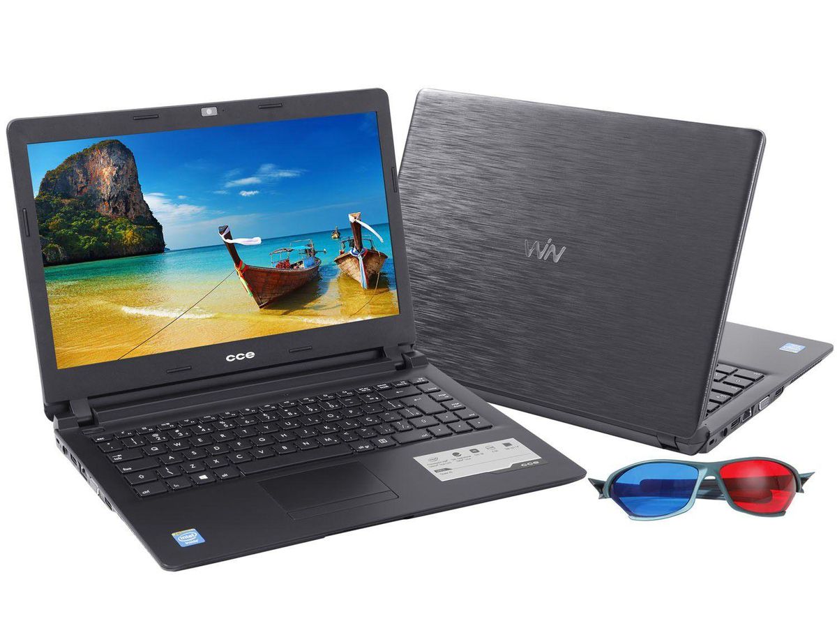 Notebook Cce Win Intel Dual Core 320gb 2gb 14'' Windows 10 | Computador ...