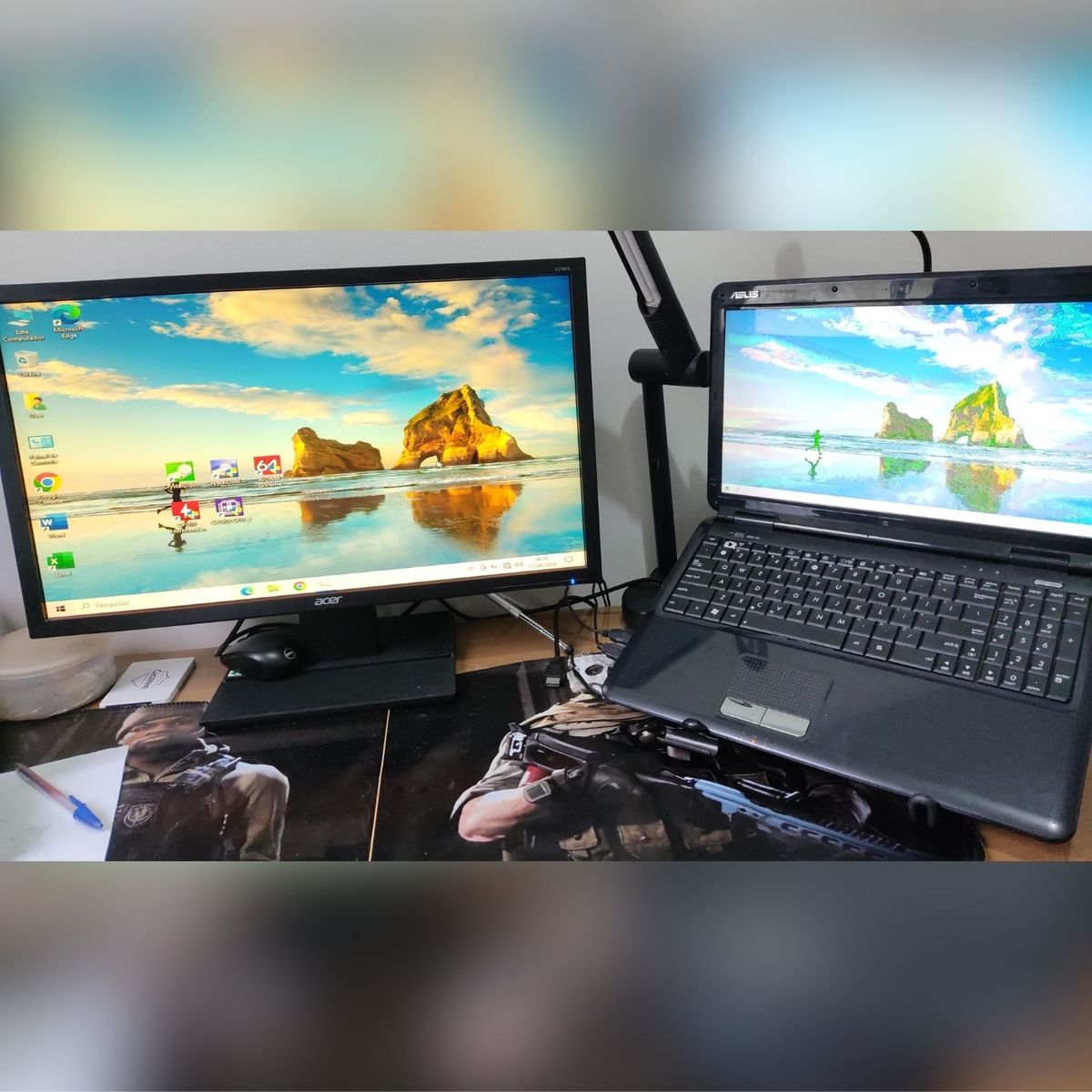 Notebook Laptop Asus K50i Portátil Pentium Dual Core Hd 320gb 4gb Ram ...