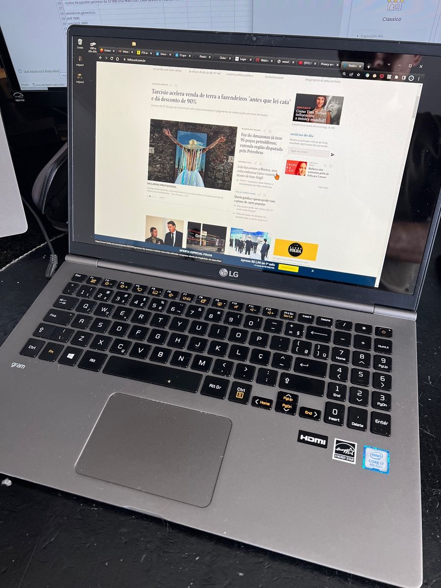 Notebook Lg Gram I7 15.6 15z970 Ultraleve Design | Computador Notebook ...