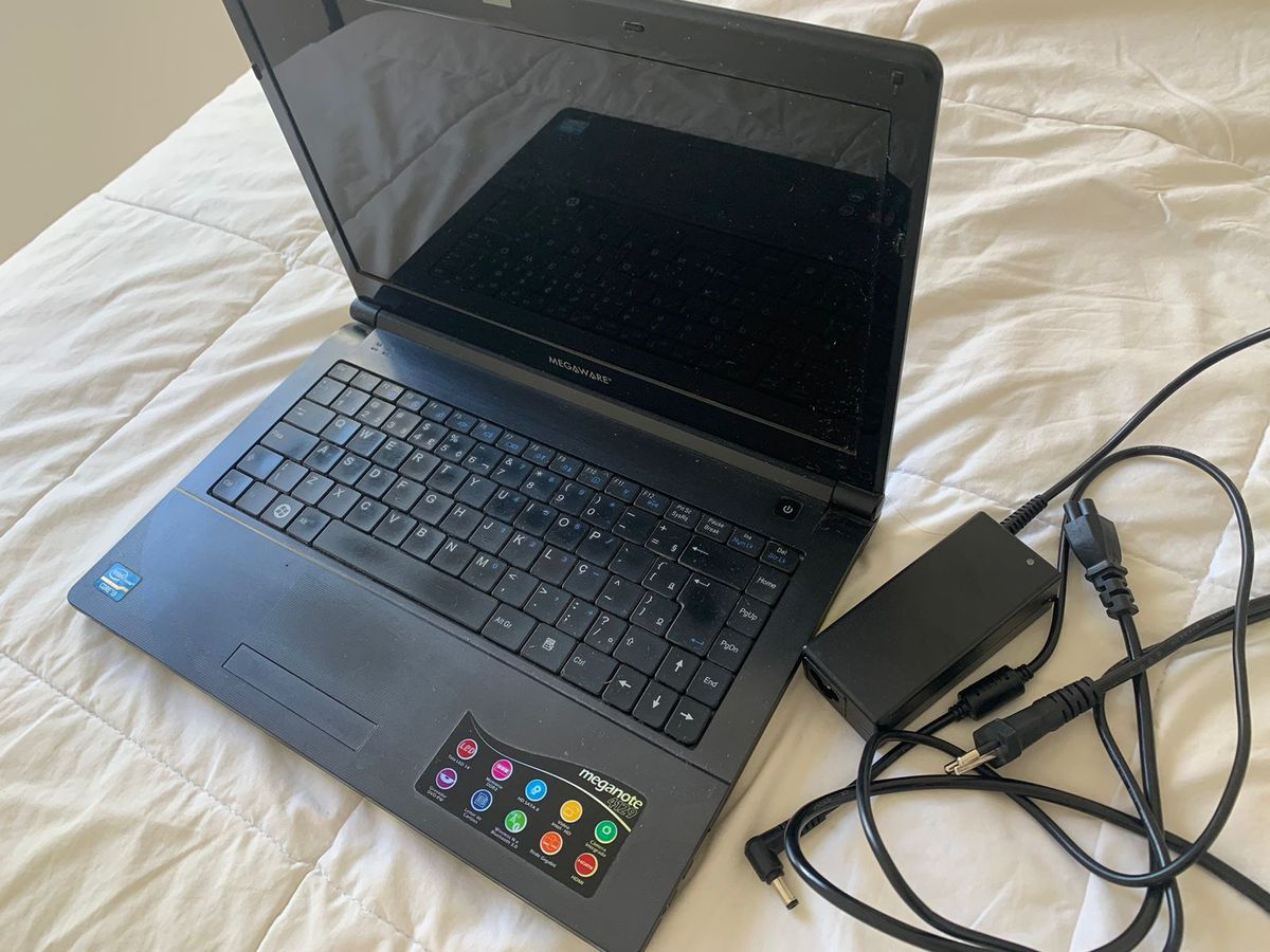Notebook Meganote Megaware 4129 | Computador Notebook Megaware Usado ...