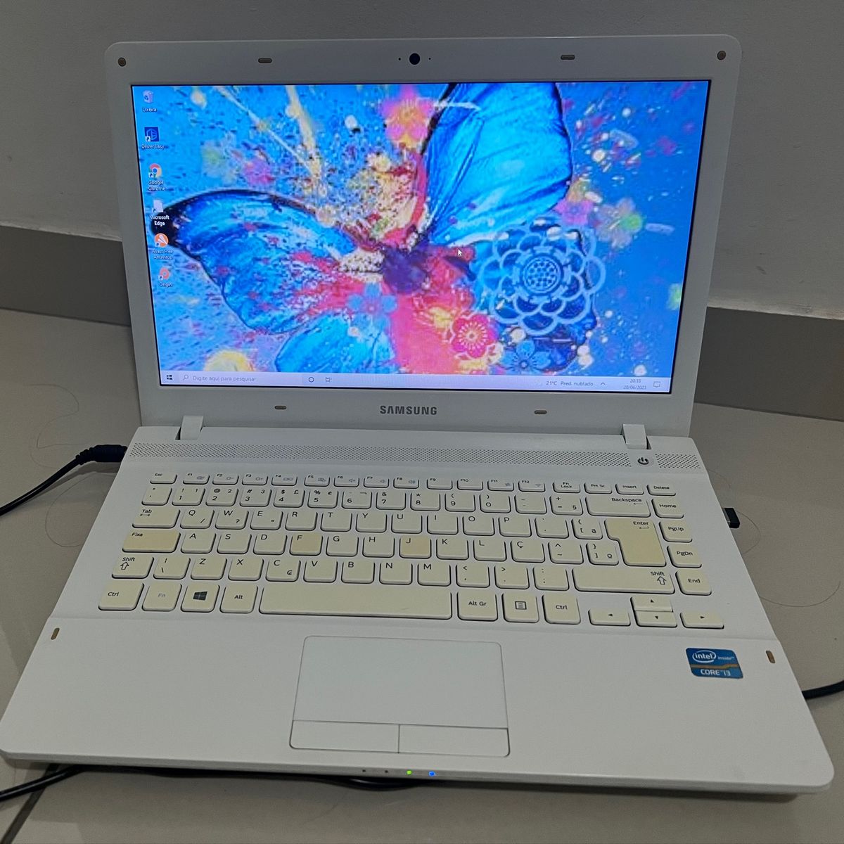 Notebook Samsung Branco | Computador Notebook Samsung Usado 87236888 ...