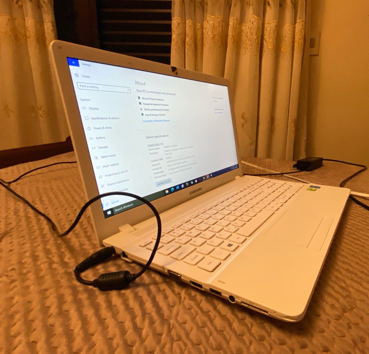Notebook Samsung Branco | Computador Notebook Samsung Usado 76012472 ...