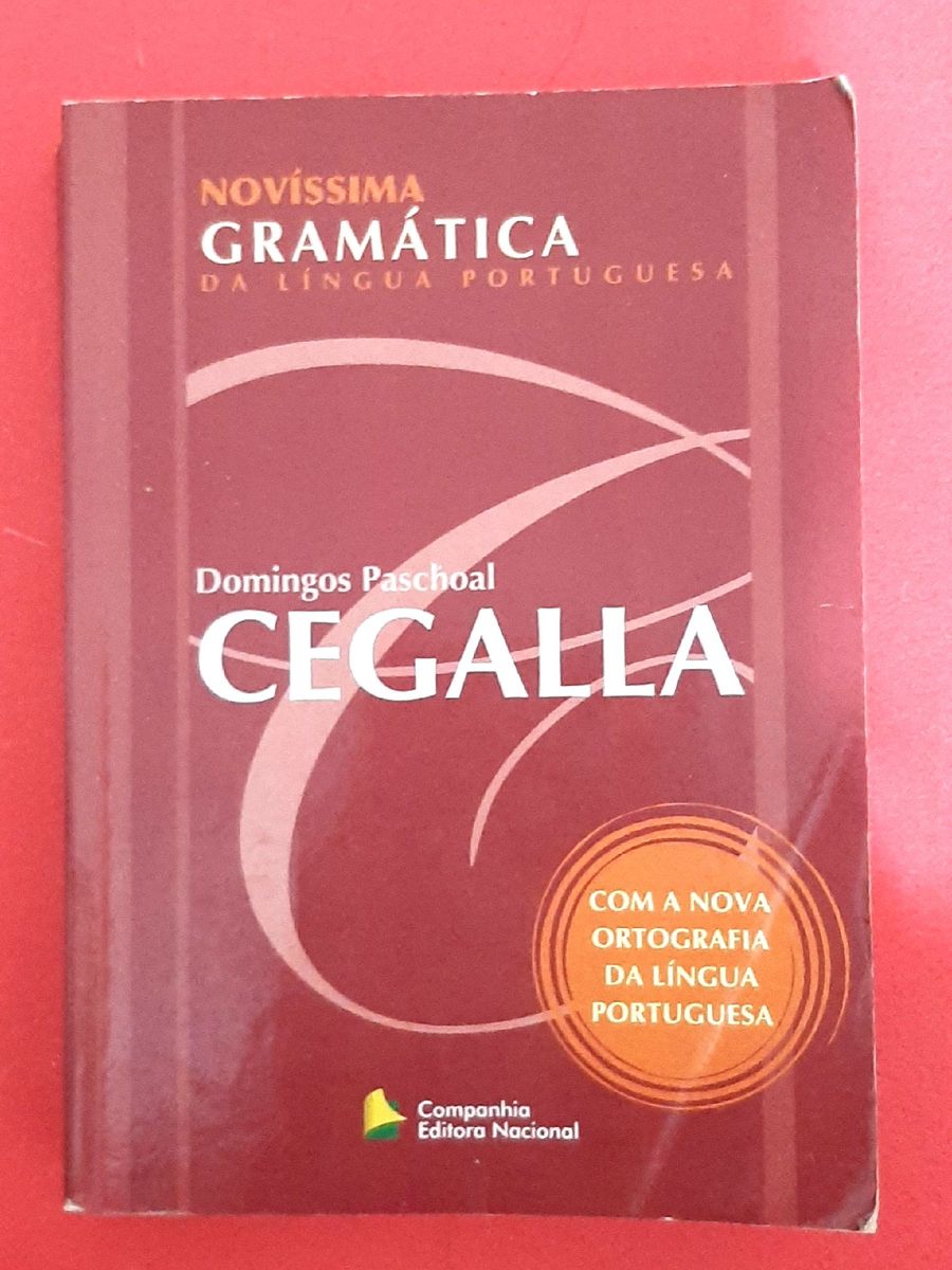 Novíssima Gramática da Língua Portuguesa Domingos Paschoal Cegalla ...