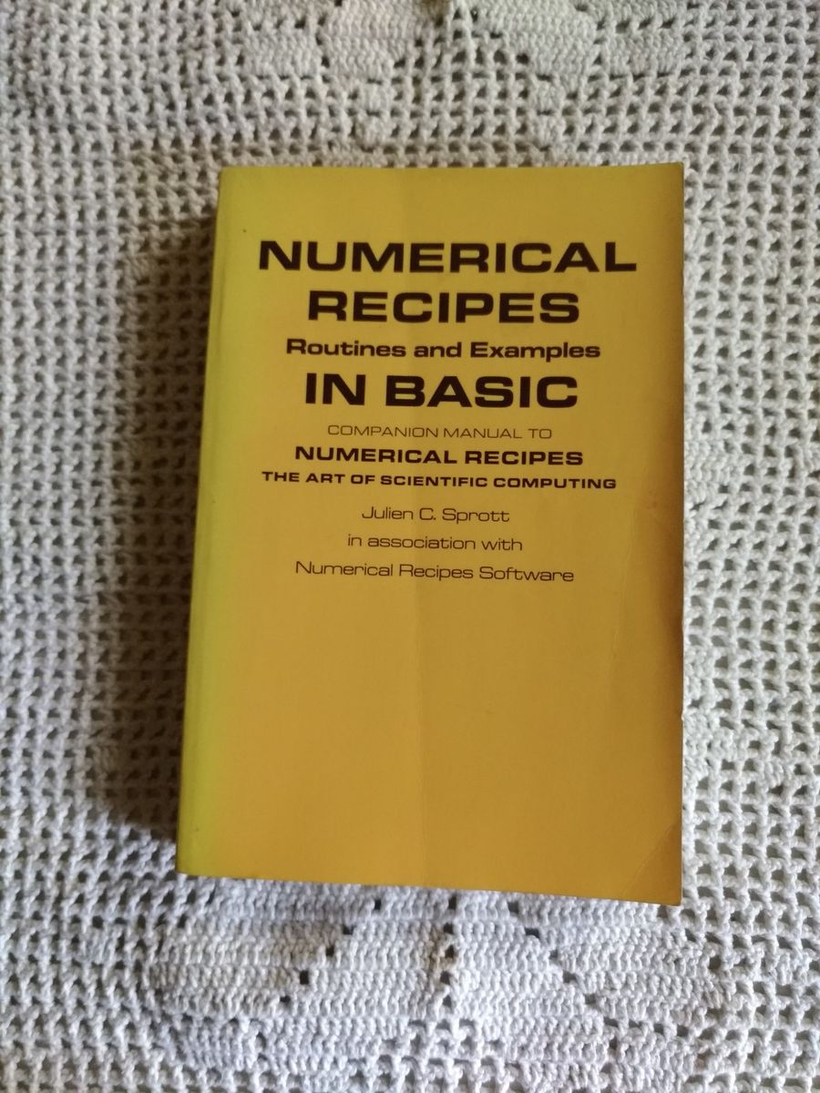 Numerical Recipes - Routines And Examples In Basic | Livro Usado 80115047 | enjoei