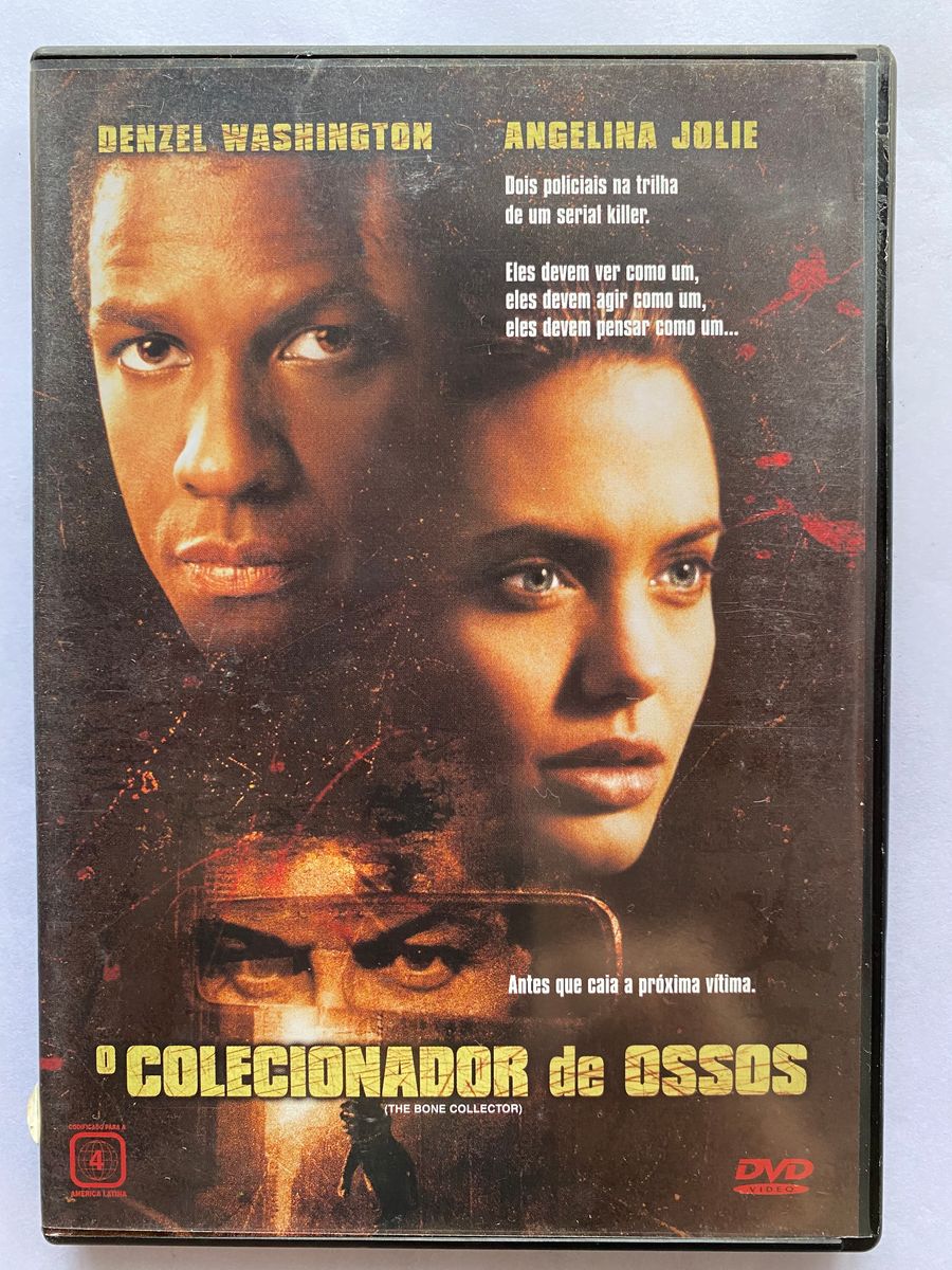 O Colecionador de Ossos Denzel Washington e Jolie - Dvd | Filme e Série Dvd Usado 61597062 | enjoei