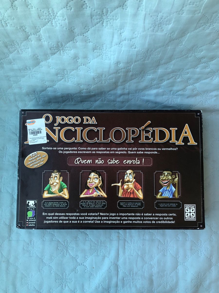 O Jogo Da Enciclopédia Grow Completo Antigo E Raro Jogo De Tabuleiro Grow Usado 87075445 Enjoei