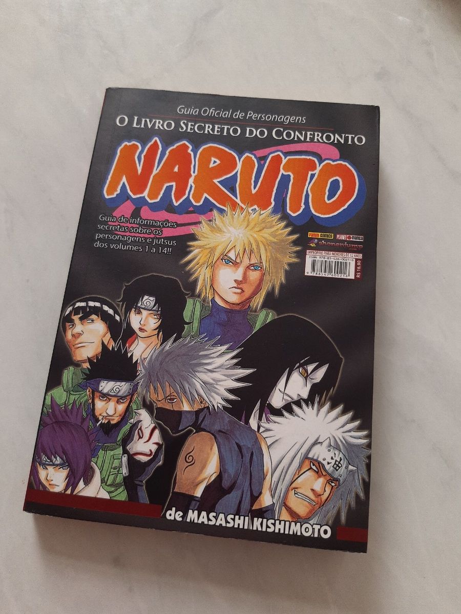 O Livro Secreto do Confronto Naruto | Livro Panini Comics Usado 79246221 | enjoei
