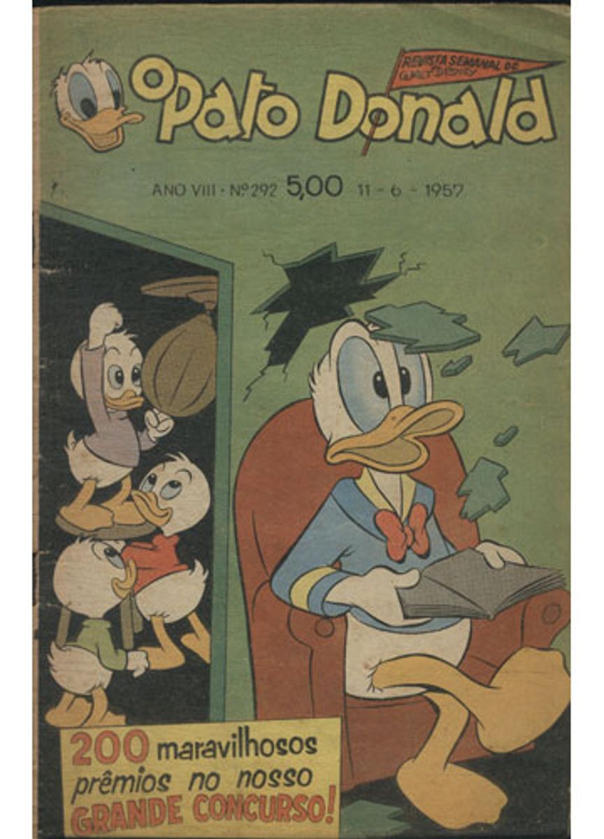 O Pato Donald - 1957 - Nº.292 | Livro Usado 75708715 | enjoei