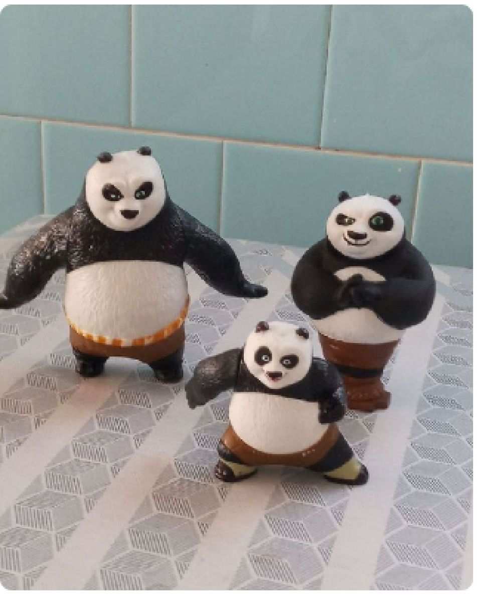O Trio Panda do Filme Kung Fu para Quem Gosta de Colecionar | Brinquedo ...