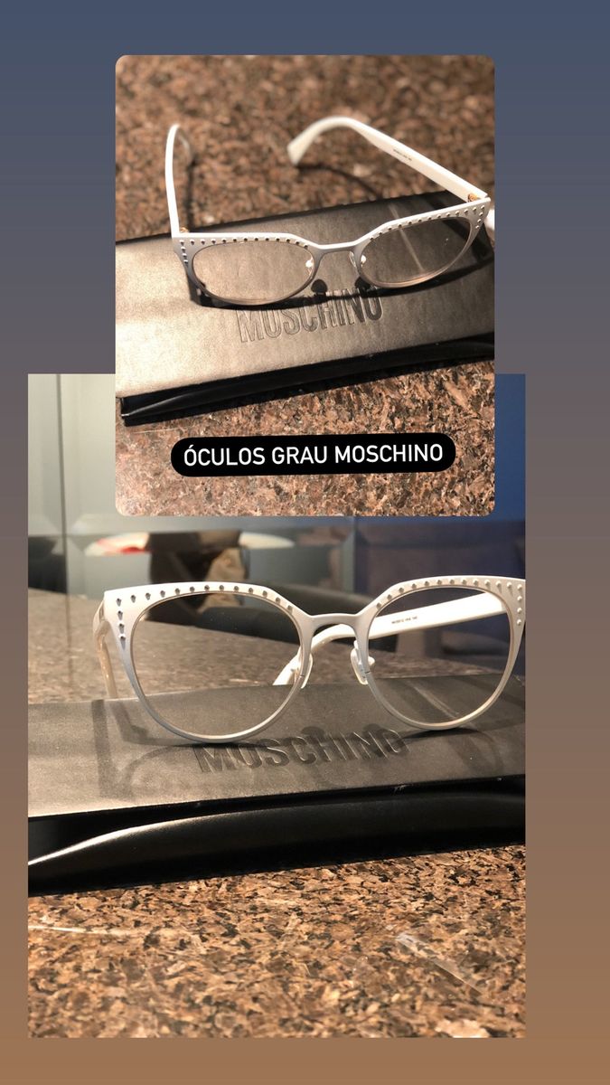 Óculos de Grau Original Moschino | Óculos Feminino Moschino Usado ...